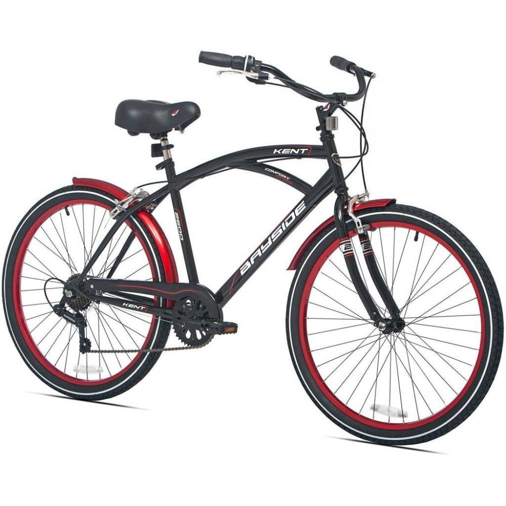 26 Inch Kent Bicycles 7 Speed Aluminum Frame Cruiser Bike for Men ...
