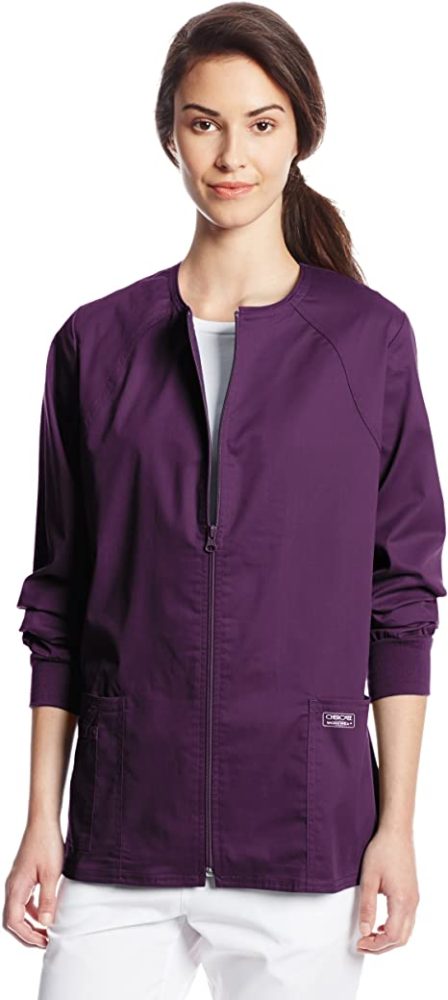 Scrubs Core Stretch Zip Front Warm Up Jacket - WF Shopping