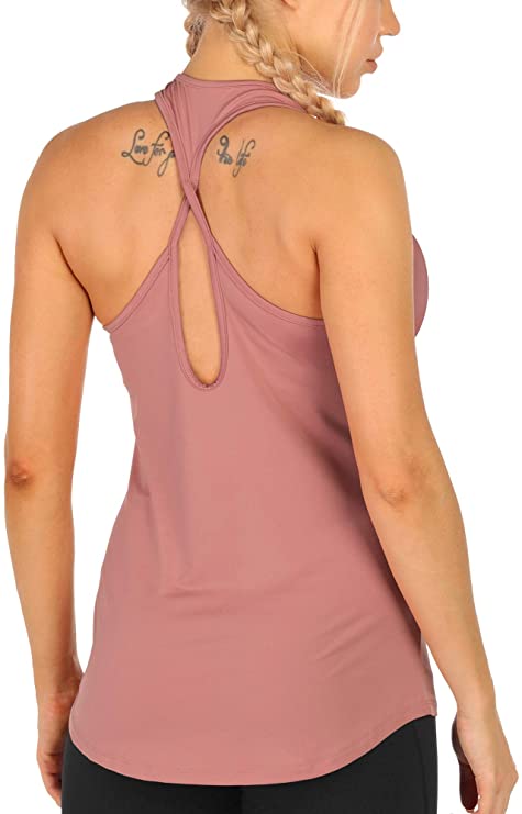Workout Tank Tops for Women - Open Back Yoga Tops - WF Shopping