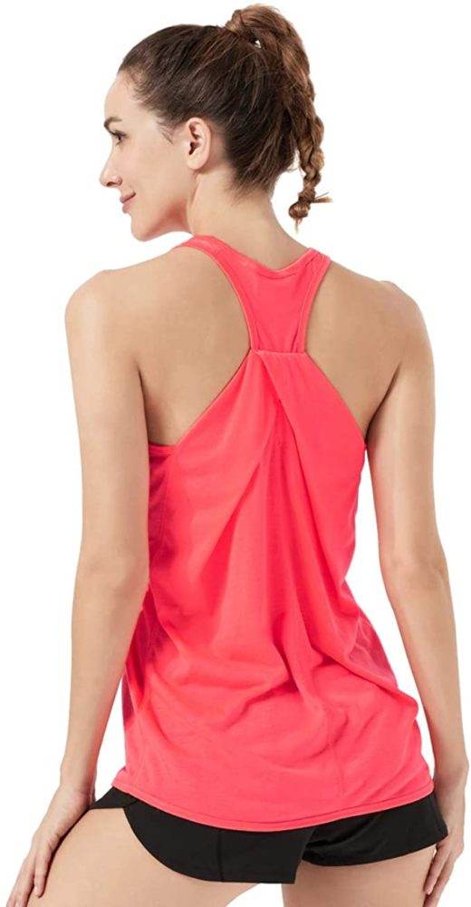 Women Racerback Running Athletic Shirt Sleeveless Gym Yoga - WF Shopping