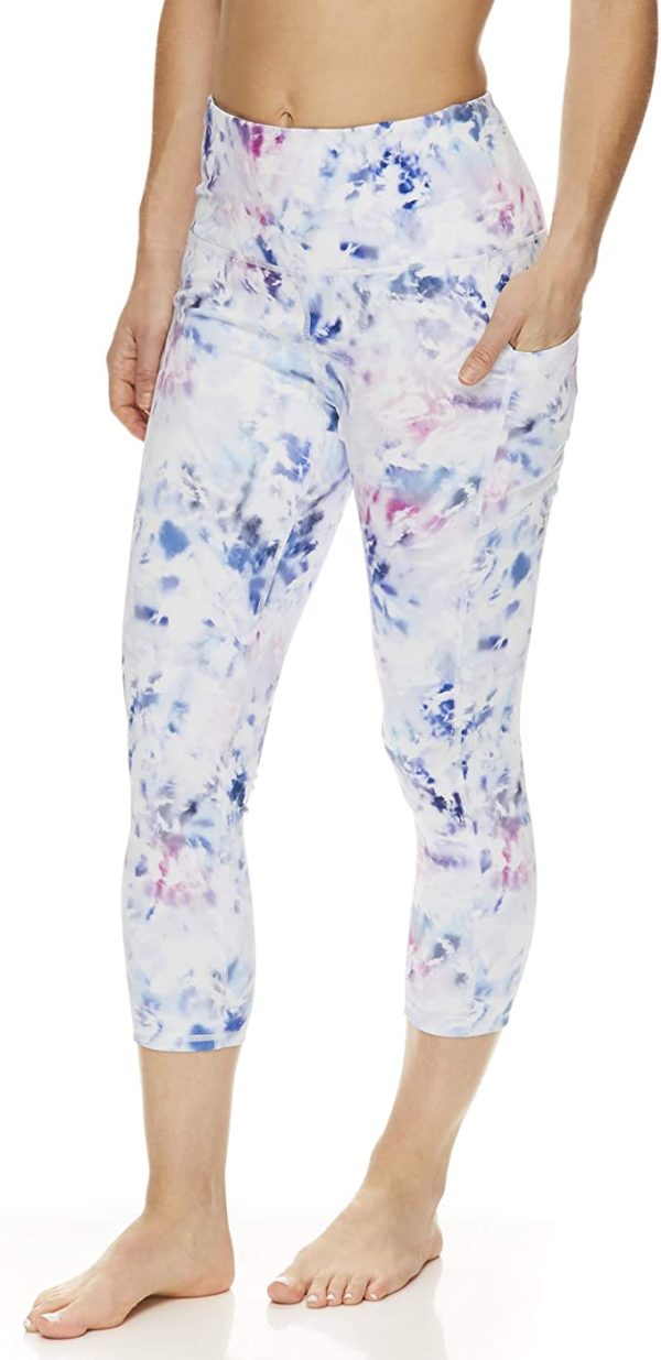 Women's High Waisted Capri Yoga Pants - High Rise Compression - WF Shopping