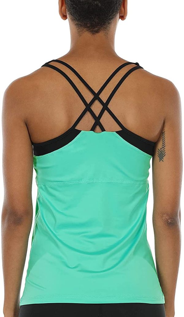 Women's Activewear Workout Yoga Spaghetti Strap - WF Shopping