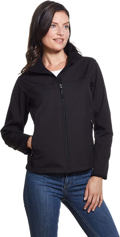 Womens Lightweight Water and Wind Resistant Soft Shell Jacket - WF Shopping
