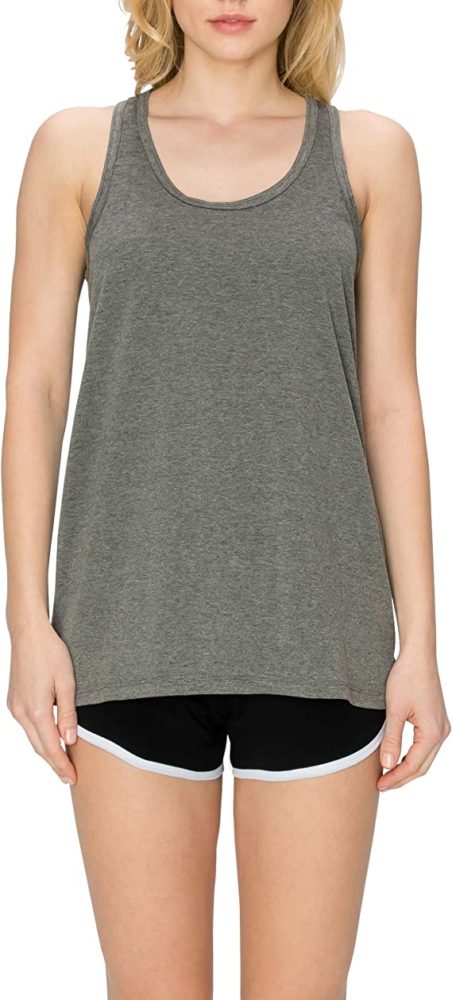 EttelLut Cotton Loose Fit Tank Tops-Relaxed Athletic Workout Flowy - WF ...