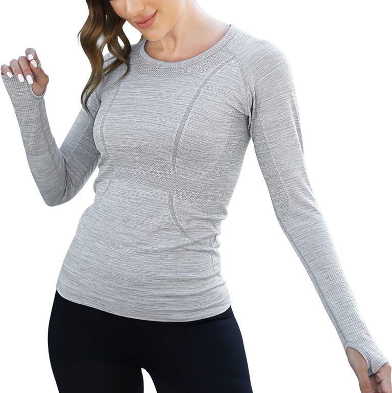 Women Gym Tops Running Shirts Breathable Athletic Tops - WF Shopping