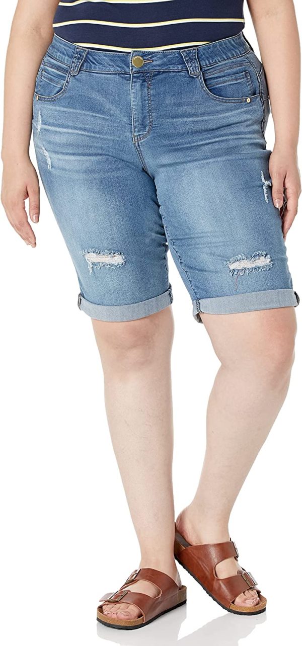 Democracy Women's Ab Solution Plus Size Bermuda Short - WF Shopping