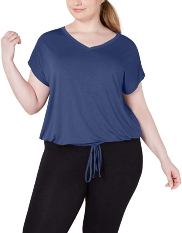 Ideology Womens Running Fitness Shirts & Tops Blue - WF Shopping