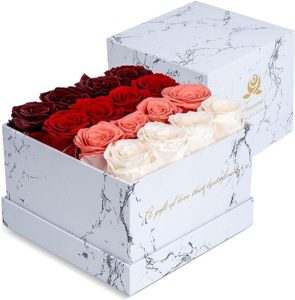FOREVERA 16-Piece Forever Roses Marble Box - WF Shopping