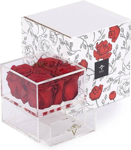 Forever Preserved Roses in a Jewelry Box - WF Shopping