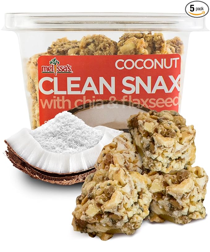 Melissa's Clean Snax® With Chia and Flaxseed, Gluten-free Packaged ...