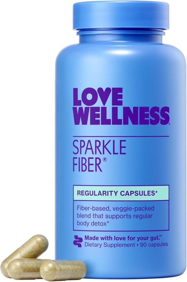 Love Wellness Sparkle Fiber | Fiber Supplement with Digestive Enzymes ...