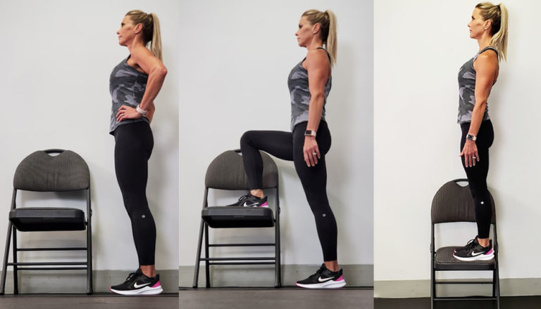10 Minute Total Body Chair Workout - Women Fitness
